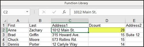 Find Excel Character Count For Cells Using Len Function