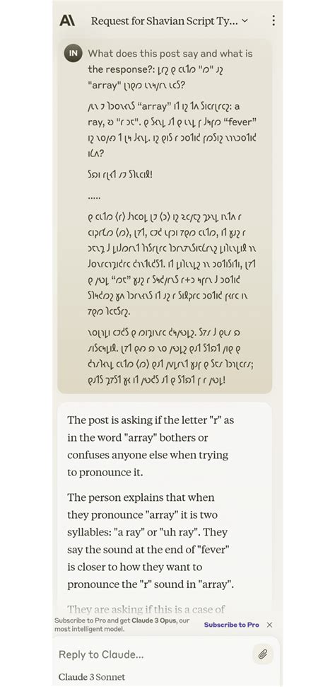 Claude The Only Ai Model That Can Read And Illustrate With Shavian Script Rshavian