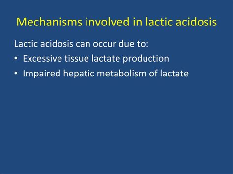 PPT Lactic Acidosis PowerPoint Presentation Free Download ID 2028407