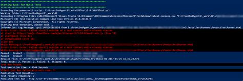 Chutzpah Running Html Qunit Tests As Part Of Tfs Build Gives An Error About Start Outside Of