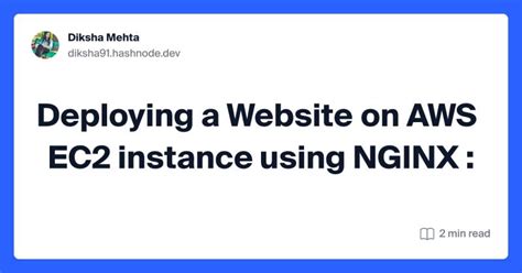 Diksha Mehta On Linkedin Deploying A Website On Aws Ec2 Instance Using