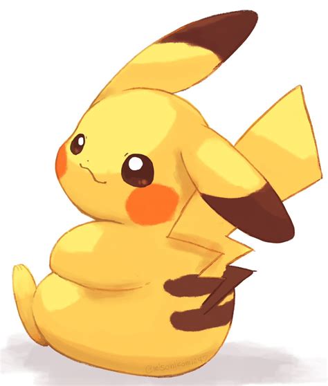 ピカチュウ 「rkgk 」みそ煮⚡️インスタ始めましたのイラスト