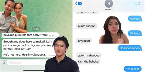 Oh No Rob Gomez Uploads Convos With Herlene Budol And Sen Win