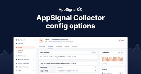 appsignal collector config options appsignal documentation