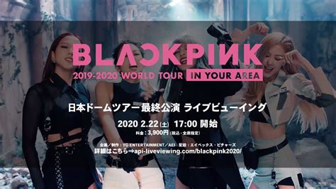 BLACKPINK 2019 2020 WORLD TOUR IN YOUR AREA 日本ドームツアー最終公演ライブビューイングCM YouTube