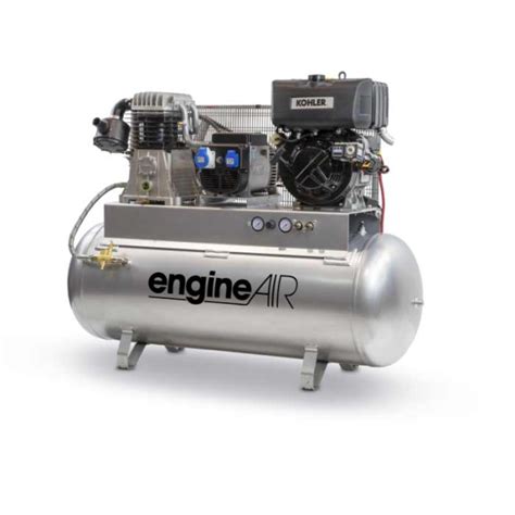 Abac Engineair 10 270 Diesel Engine Driven Piston Compressor 10 1hp 7 5kw 25 7 Cfm 270l Tank