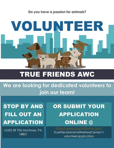 Submit Your True Friends Animal Welfare Center