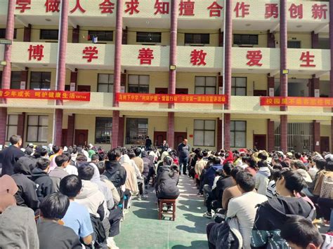 隆回县七江镇鸟树下中学开展利剑护蕾雷霆行动法治讲座