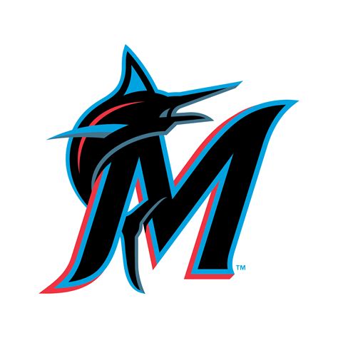Miami Marlins Fish Logo Orange And Black Mlb Franchise Baseball