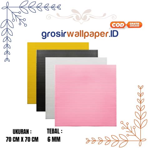 Jual COD Wallpaper Dinding Foam 3D Tebal 6mm Ukuran 70CM X 70CM