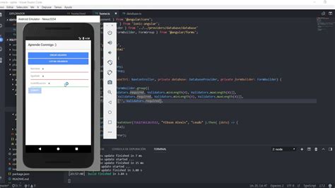 IONIC 3 TUTORIAL SQLite Validar Formularios Con Angular Form