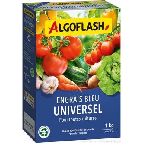 Engrais Bleu Universel 1kg ALGOFLASH la boîte à Prix Carrefour