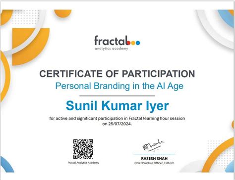 Sunil Iyer On Linkedin Fractalcertified Fractalanalyticsacademy