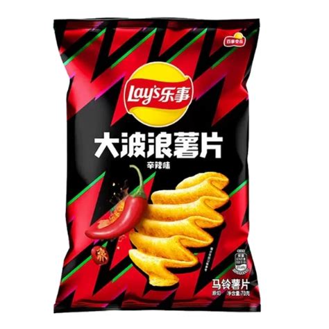 Lays Wavy Chips Pure Spicy Flavor Exotic Snacks Я Us