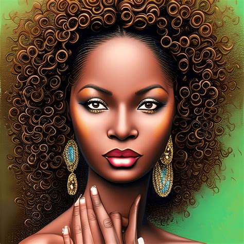 8k Stunning Beautiful Melanin Skin Woman · Creative Fabrica