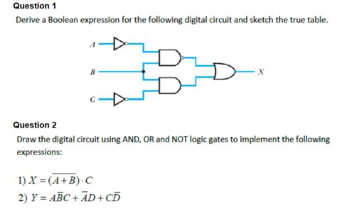 Solved Question 1 Derive A Boolean Expression For The Chegg