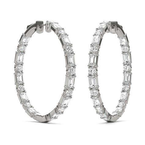 8 58 Ctw Emerald Caydia® Lab Grown Diamond Couture Alternating Inside