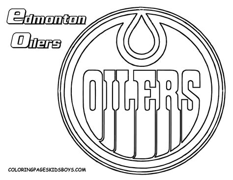Nhl Team Logos Coloring Pages