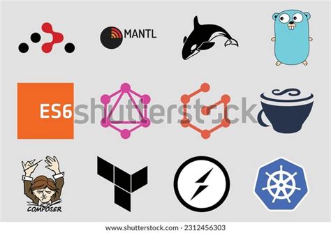 Most Popular Programming Brands Vector Brand Stock Vector Royalty Free 2312456303 Shutterstock