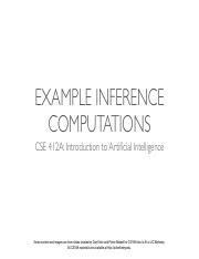 Artificial Intelligence Inference Computations Examples Course Hero