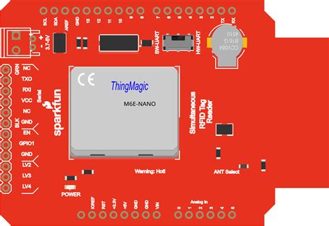 How To Use Sparkfun Simultaneous Rfid Reader M6e Nano Pinouts Specs