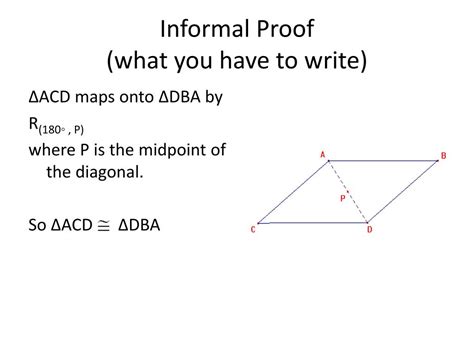 Ppt Transformational Proof Informal And Formal Powerpoint
