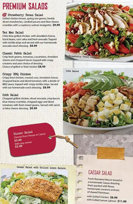 Menu At Cotton Patch Cafe Georgetown