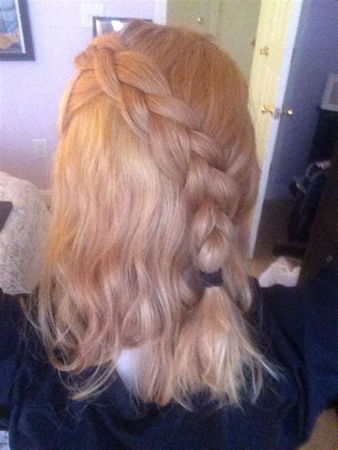 Half Up Half Down Diagonal Lace Dutch Braid Wow Thats A Mouthful