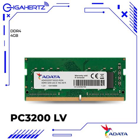 Adata Pc3200 Lv Gigahertz