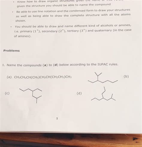 solved given the structure you should be able to name the
