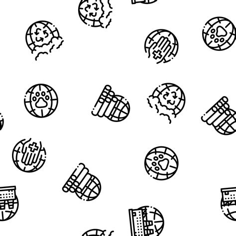 Environmental Problems Vector Seamless Pattern 17389112 Vector Art At