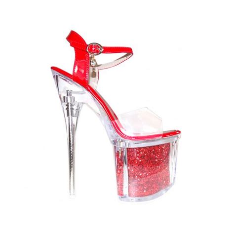 Czerwone Szpilki Szklanki High Heels Buty Erotyczne 39 Arena Pl