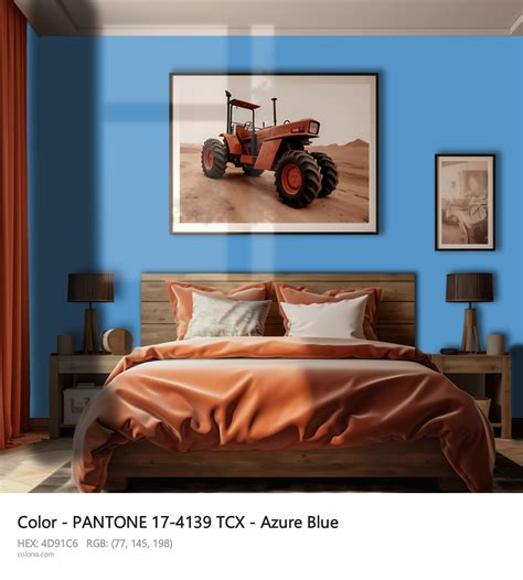 About PANTONE 17 4139 TCX Azure Blue Color Color Codes Similar