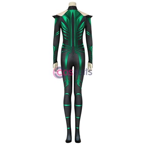 Thor 3 Ragnarok Trailer Hela Cosplay Jumpsuit With Cloak Cossuits