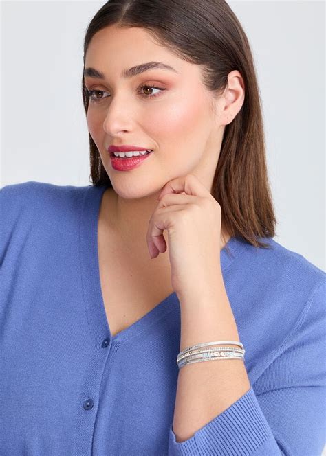 Shop Thin Magnetic Clasp Bracelet In Silver Accessories Taking Shape Uk