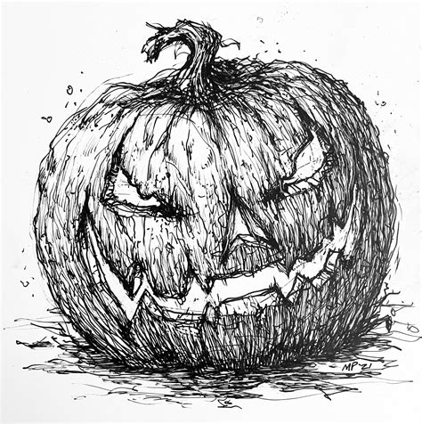 jack o lantern drawings