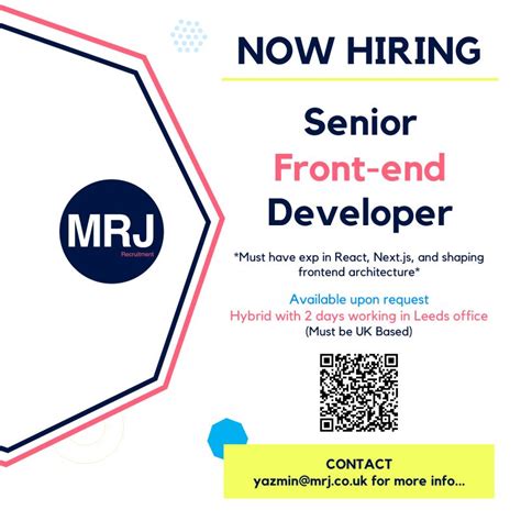 Frontend Techlead React Nextjs Hiring Mrj Recruitment