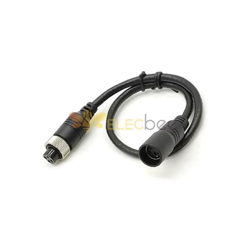 Elecbee MINI DIN Electrical Connector Straight Female 6 Pin To GX12 4 Pin Snap Connection Cable