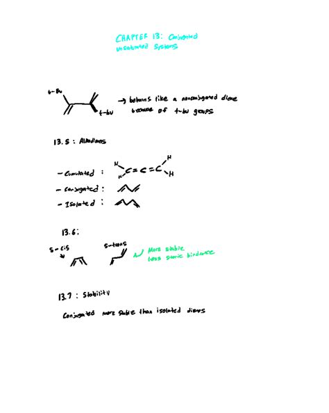 Exam 2 Notes CHAPTER 13 Conjugated Unsaturated Systems Jfg G Behaves