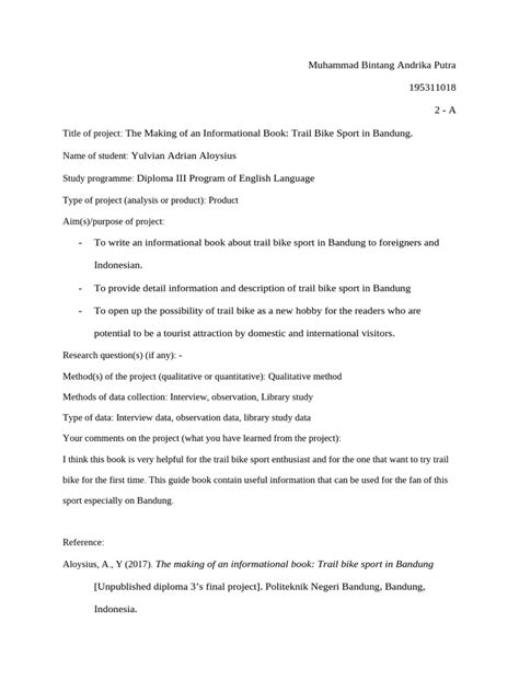 3a 195311018 Muhammad Bintang Andrika Putra Academic Writing