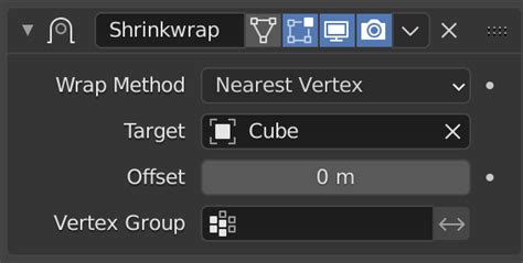 Shrinkwrap Modifier — Blender Manual