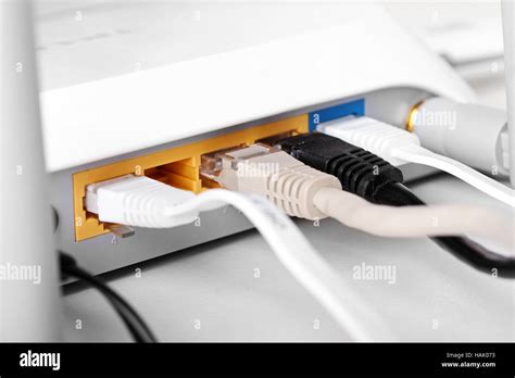 Network Switch Ethernet Cables Hi Res Stock Photography And Images Alamy