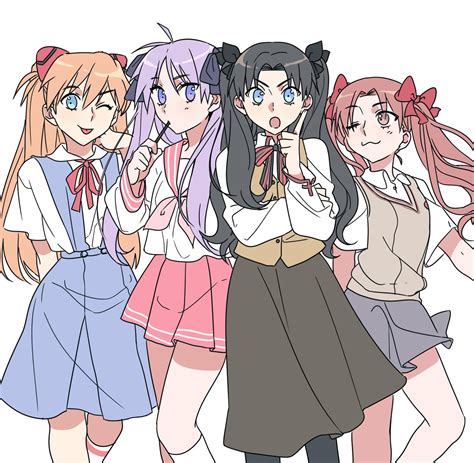 Kagami Hiiragi Rin Tohsaka Fate Series Anime Fandoms