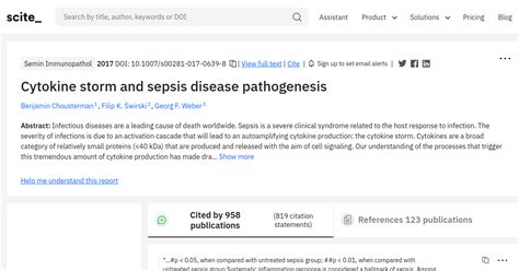 Cytokine Storm And Sepsis Disease Pathogenesis
