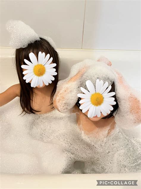 今日は特別に泡風呂〜。 姉妹ママのゆる〜りblog