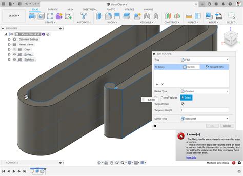 Solved Edited Offset Causes Fillet Error Autodesk Community