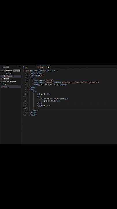 creating fruit list by html trending computerlanguages python programming coding youtube