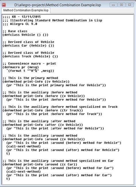Aspect Oriented Programming And Lisp Rangarajan Krishnamoorthy On