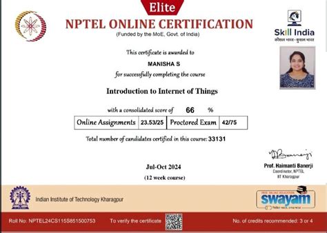 I Have Learnt Embedded Systems Programming Sensor Technology Network Manisha S