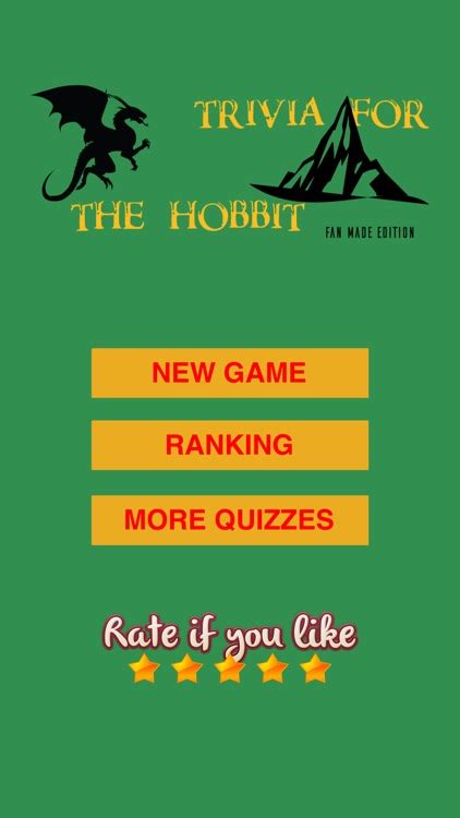 Trivia For The Hobbit A Fan Quiz With Questions And Answers By Horatiu Gorgan